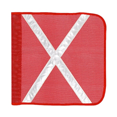 Safetywhips Warning Whip Flag, Orange Mesh, White Reflective X, 16 ...