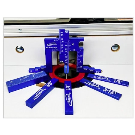 Igaging 2in Multi Adjustable Router Depth and Center Gauge with 5 Setup ...