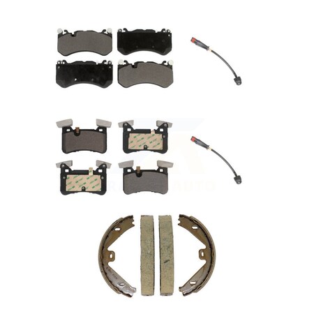 Tec Front Rear Ceramic Disc Brake Pads And Wear Sensors Kit 5Pc For ...
