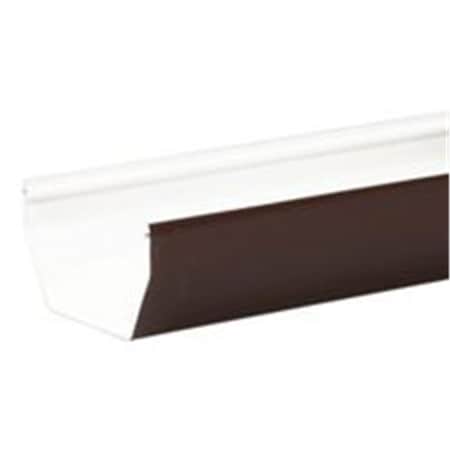 Swivel 5 in. x 10 ft. Vinyl Gutter, Brown SW2060785 | Zoro