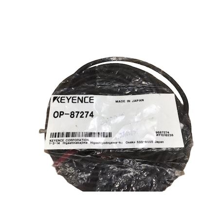 Keyence Flow Sensor Meter Connector Cable M12, L-shaped, 10 m, PVC OP ...
