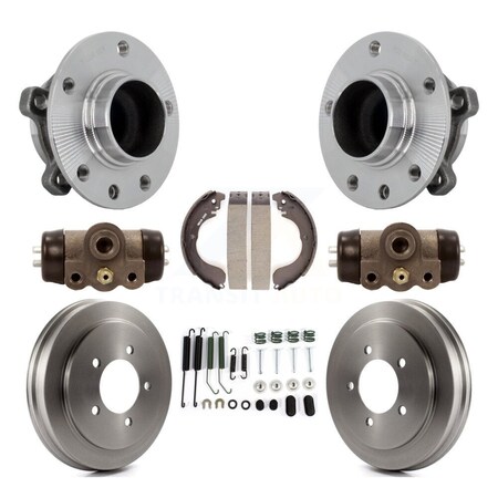 Transit Auto Rear Wheel Cylinders And Drum & Shoes Hub Bearing Assembly ...