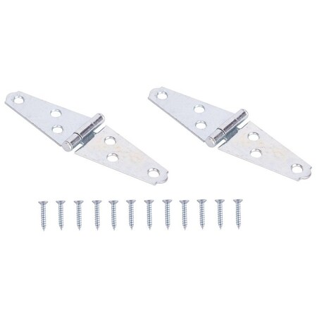 Prosource Strap Hinge, 1.2 mm Thick Leaf, Steel, 180 Range of Motion LSH-Z02-C2PS | Zoro
