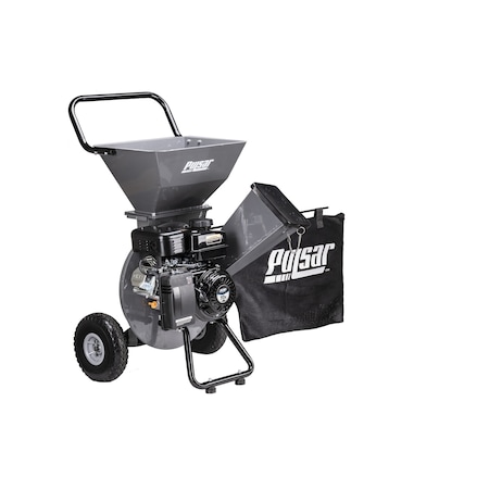 Pulsar 3 in. 7 HP Gas Powered Chipper Shredder with Bagging System ...