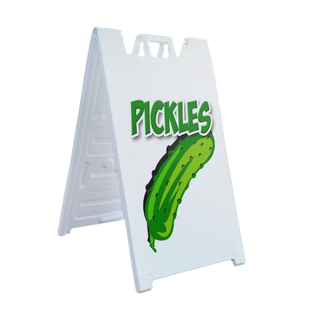 Signmission Pickles, A-Frame & 2 Decals Installed, Heavy-Duty Plastic ...