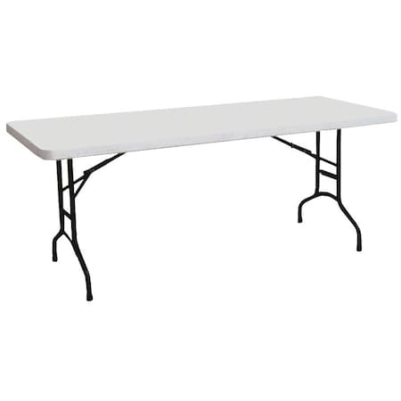 Simple Spaces Banquet Table, 6 ft OAW, 30 in OAD, 2914 in OAH, Steel ...