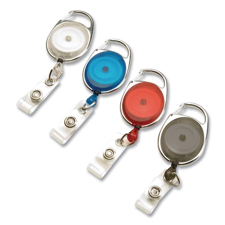 Gbc BadgeMates Belt Clip Badge Reels, 36in Extension, Assorted Colors ...