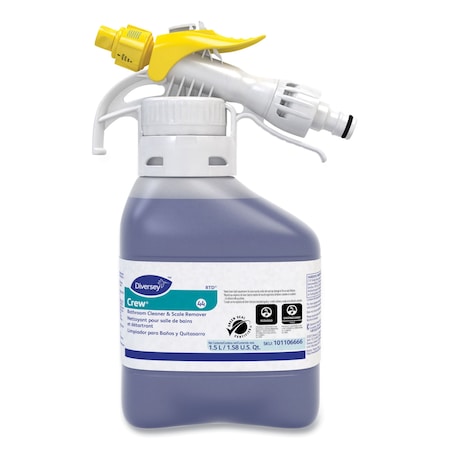 Diversey Crew Bathroom Cleaner and Scale Remover, Liquid, 1.5 L Bottle ...