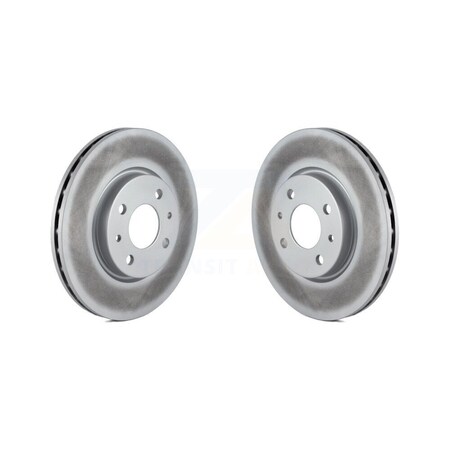 Genius Front Coated Disc Brake Rotors Pair For 2012-2017 Fiat 500 ...
