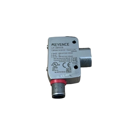 Keyence Self-Contained CMOS Laser Sensor, M18 Threaded Mount w/ M12 LR ...