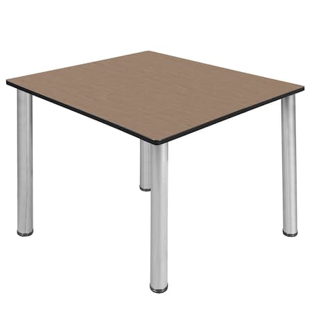 Regency Square Kee Large Breakroom Table, 48 in W, 48 in L, Noble Oak ...