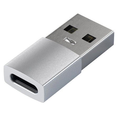 Satechi Aluminum Usb A 3.0 To Usb C Adapter, Silver ST-TAUCS | Zoro