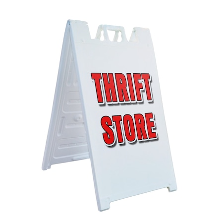 Signmission Thrift Store, A-Frame & 2 Decals Installed, Heavy-Duty ...