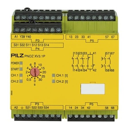 Pilz PNOZ XV3.1P 30/24-240VECDC 3NO 1NC 2NO T Time Monitoring Relay ...
