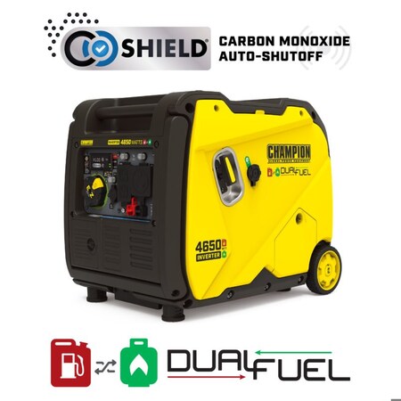 CHAMPION POWER EQUIPMENT 4,650 W Portable Inverter Generator, 2.3 gal ...