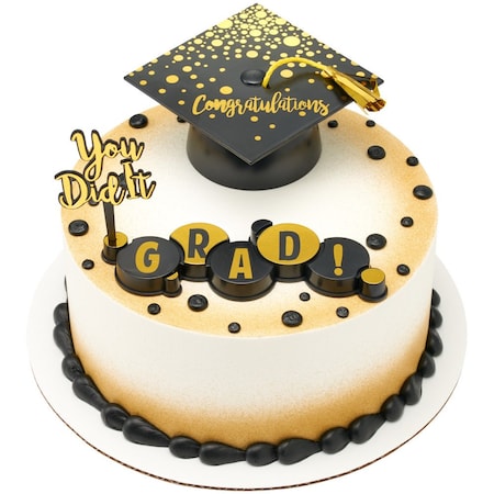 Cakedrake Gradutation Success Theme Cake Topper, You Did It! 1 Cake ...
