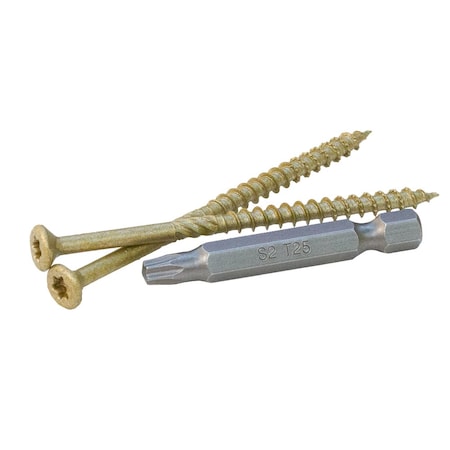 Proferred Wood Screw, #9, 3 in, Stainless Steel Torx Drive, 300 PK ...