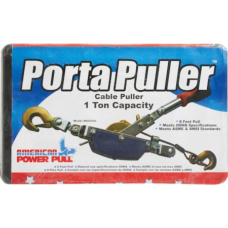 American Power Pull 1/2-Ton to 1-Ton 10 Ft. Cable Puller With Case ...