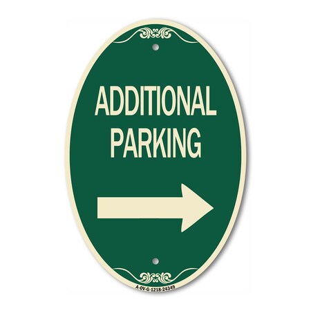Signmission Additional Parking Sign Right Arrow, 12 Inch X 18 Inch ...