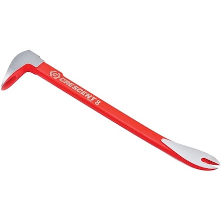 Crescent CODE RED Series MB8 Pry Bar, 8 in L, Ground Tip, Steel, Red, 3 ...