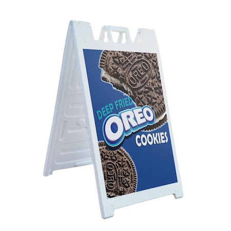 Signmission Deep Fried Oreo, A-Frame & 2 Decals Installed, Heavy-Duty ...