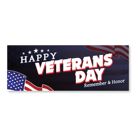 Signmission Happy Veterans Day, 12 Inch, Decal D-12-30392 | Zoro