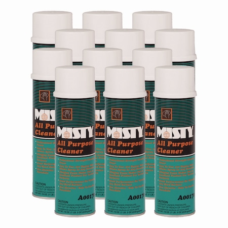 Misty All Purpose Cleaner, 19 oz. Aerosol Can, Mint, 12 PK 1001592 | Zoro