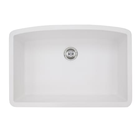 Msi White Quartz 32in x 19in Undermount Single Bowl Kitchen Sink ZOR ...
