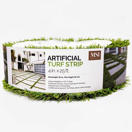 Ackland Pine Green 0.33 Ft. X 25 Ft. X 30 mm Artificial Turf Strip Roll ...