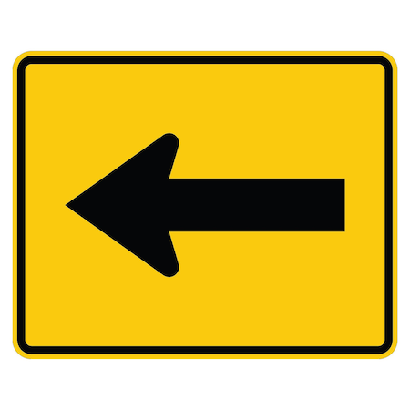 Sign Solutions Usa Left Arrow Plaque 24X18 High Intensity Prismatic ...
