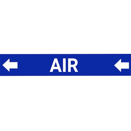 Creative Safety Supply Air Pipe Marking Label, No Arrows, 1.5in to 2 ...