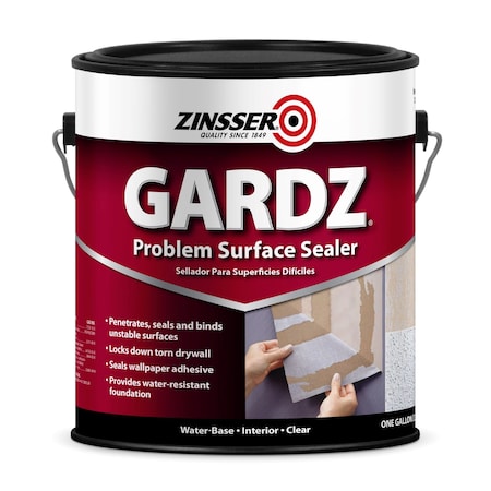 Zinsser Zinsser Gardz Problem Surface Sealer, Matte, Clear, 1 Gal 2301 ...