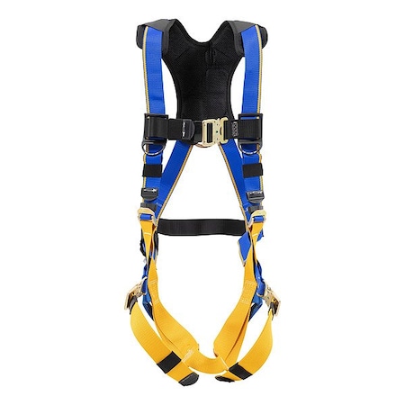 Werner Blue Armor Full Body Harness, XL, 425 lb, Quick-Connect Chest ...