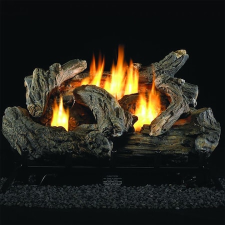 Procom Heating Ventless Dual Fuel Gas Log Set, 24in, 32,000 BTU, T-Stat ...