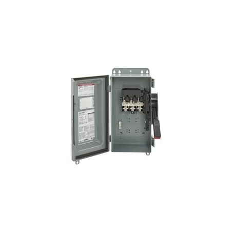 Schneider Electric Safety Switch, Nonfusible, 3PST, Three Phase, NEMA ...