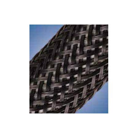 Techflex Braided Heat Shrink Tube, Polyethylene Terephthalate, Black PTN0.75BK | Zoro