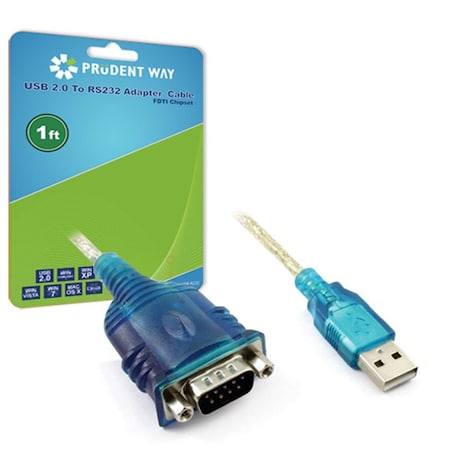 Prudent Way USB 2.0 To RS232 Adapter Cable PWI-USB-RS232 | Zoro