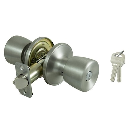 Prosource Entry Knob, Stainless Steel, K3, KW1 Keyway, 3 Grade ...