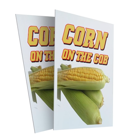 Signmission Corn On The Cob, Plastic Signs Only 24 Inch x 36 Inch ...