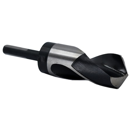 Drill America 1-1/4" Reduced Shank HSS Drill Bit 1/2" 3-Flat Shank, D ...