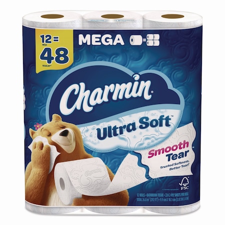 Charmin Plastic Overwrap, 244 Sheets, White, 12 PK 79546PK | Zoro