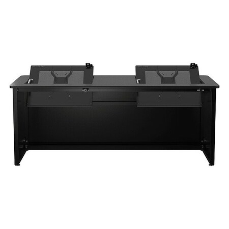 Versadesk Computer Desk, 30 in D X 29 in H, 72 in W X RSD7230-BB | Zoro