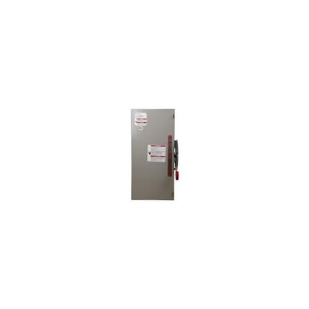 Eaton Double Throw Safety Switch, Nonfusible, NEMA 1, Steel DT261UGK | Zoro