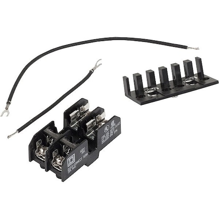 Square D Fuse Block, 9070 Series, Midget UL Class, 2 Poles 9070FB2B | Zoro