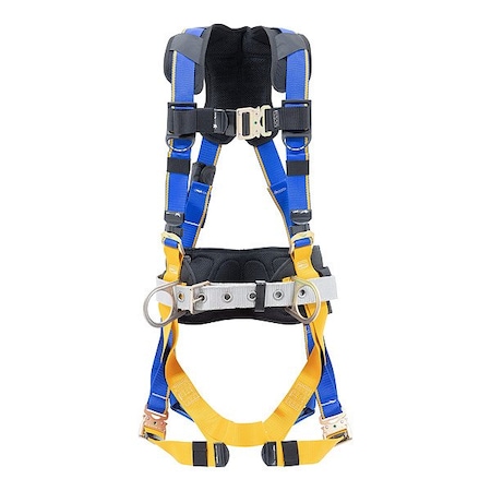 Werner Blue Armor Full Body Harness, XL, 425 lb, Quick-Connect Chest ...