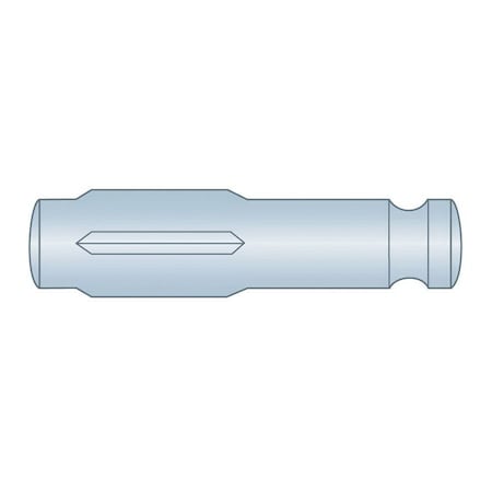 Huyett Type G Grooved Pin, Zinc Plated Low Carbon Steel, 0.250 in Dia x ...