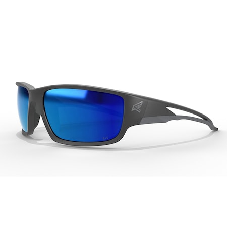 Edge Eyewear Kazbek, Safety Glasses Anti-Scratch, Blue Mirror Lens ...