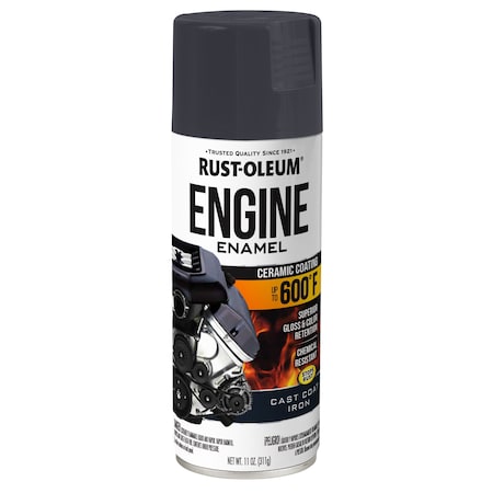 Rust-Oleum Automotive 600 Degrees F Engine Primer Spray, Cast Coat Iron ...
