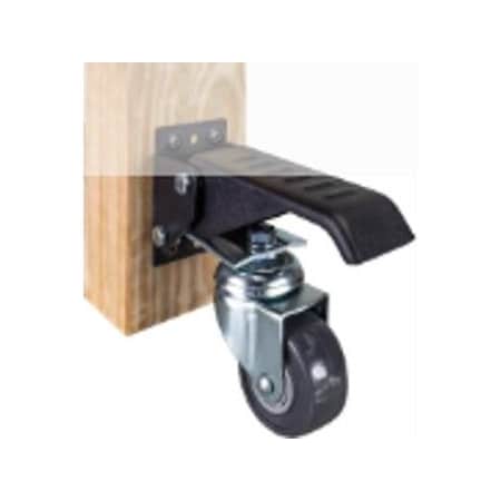 Powertec Workbench Caster Kit, 2.5'' Retractable Stepdown, with Side ...