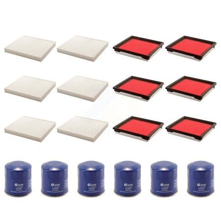 Pur 6X Air + 6X Cabin + 6X Engine Oil Filter 18 Total Kit For INFINITI ...